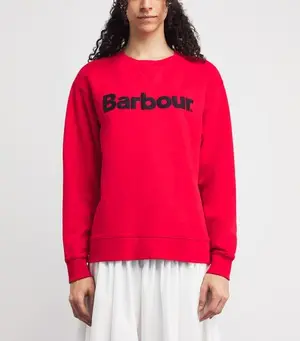 Barbour Logo Hartland Sweatshirt - Red