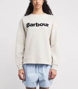 Barbour Logo Hartland Sweatshirt - Grey