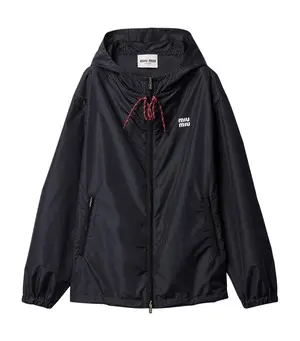 Miu Miu Hooded Jacket - Blue