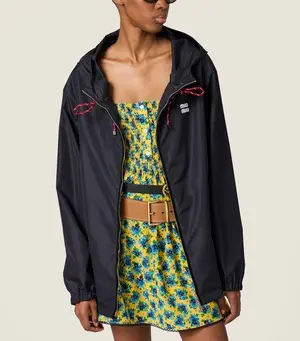 Miu Miu Hooded Jacket - Blue