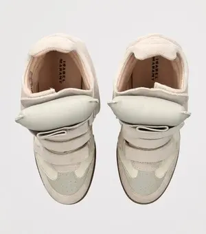 Isabel Marant Étoile Suede Bekett Wedge Sneakers - Beige
