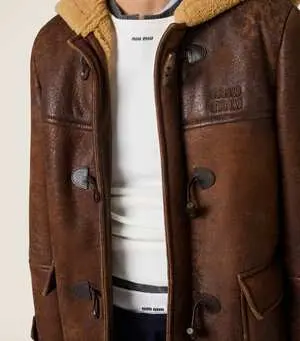 Miu Miu Lambskin Duffle Coat
