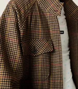 Miu Miu Virgin Wool Houndstooth Jacket