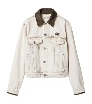 Miu Miu Bleached Denim Jacket