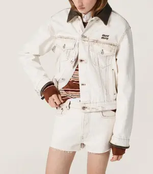 Miu Miu Bleached Denim Jacket
