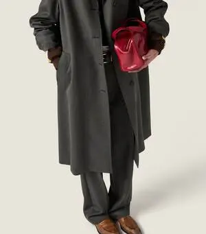 Miu Miu Wool Contrast-collar Coat