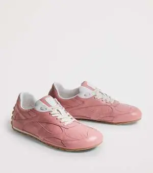 Bottega Veneta Leather Orbit Flash Sneakers - Purple