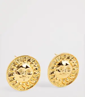 Rixo Plated Noni Sun Earrings
