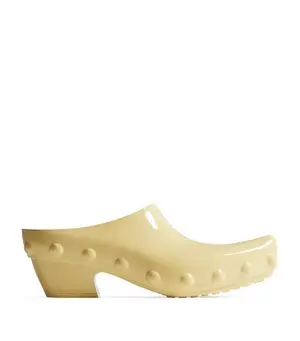 Bottega Veneta Curved-toe Gondola Clog Mules 65 - Yellow