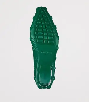 Bottega Veneta Curved-toe Gondola Clog Mules 65 - Green