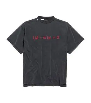 Balenciaga Cotton Dirac Formula T-shirt - Yellow