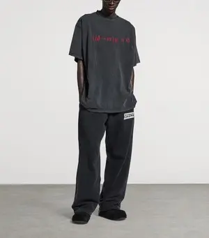 Balenciaga Cotton Dirac Formula T-shirt - Yellow