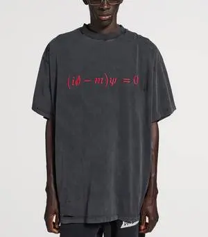 Balenciaga Cotton Dirac Formula T-shirt - Yellow