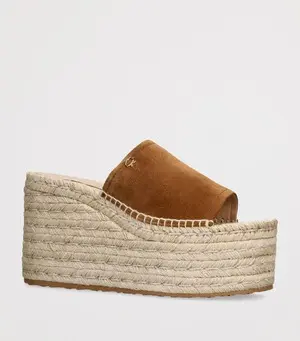 GIANVITO ROSSI Suede Wedge Sandals
