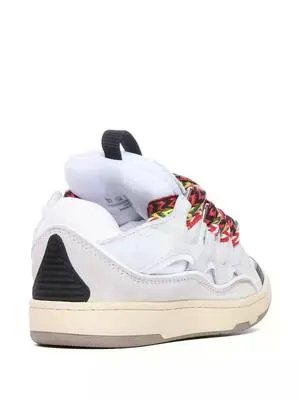 LANVIN Curb Round-toe Sneakers - White