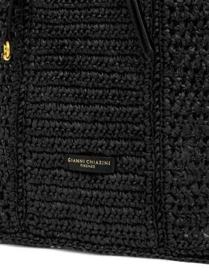 GIANNI CHIARINI Nefeli Crochet Drawstring Tote Bag