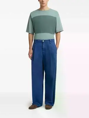 Marni Cotton Wide-leg Trousers - Blue