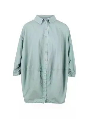 Black Label Buttoned Mini Shirt Dress