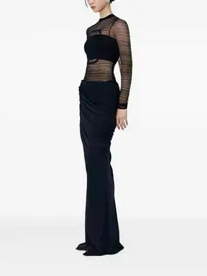 Christopher Esber Sheer-paneled Draped Top