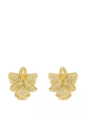 Begum Khan Singapore Orchids Earrings - Gold