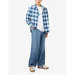 Off-White Flared-leg Denim Jeans - Light Medium Blue