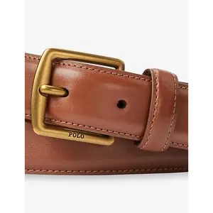 Polo Ralph Lauren Logo Buckle Leather Belt
