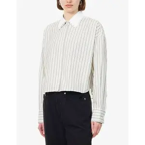 Rag & Bone Marin Stripe Cotton Shirt - Crmst