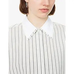 Rag & Bone Marin Stripe Cotton Shirt - Crmst