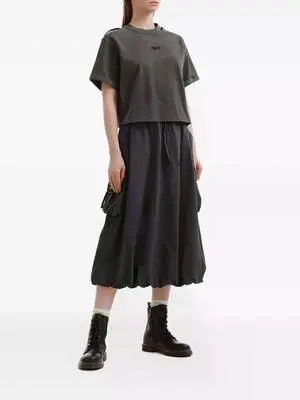 Izzue Cut-out Detail T-shirt - Grey