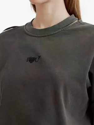 Izzue Cut-out Detail T-shirt - Grey