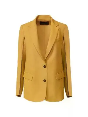 Fabiana Filippi Zip Detail Blazer - Yellow
