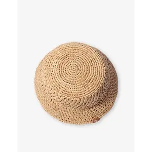 Maje Raffia Bucket Hat - Beige