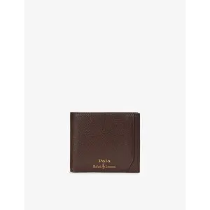 Polo Ralph Lauren Logo-embossed Leather Billfold Wallet - Dark Brown