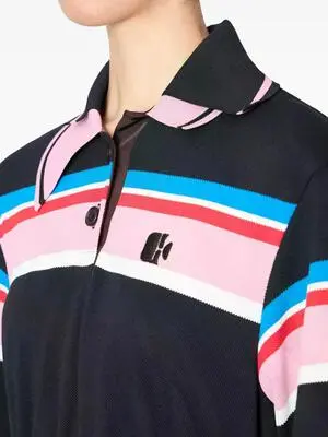 Kolor Striped Midi Shirt Dress