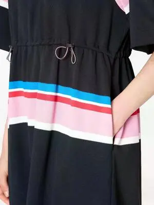 Kolor Striped Midi Shirt Dress