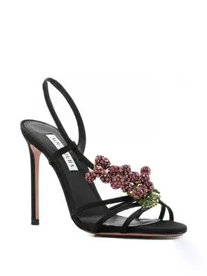 AQUAZZURA Heeled Sandals With Beaded Straps