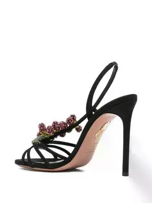 AQUAZZURA Heeled Sandals With Beaded Straps
