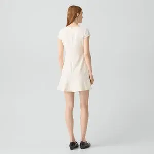 Theory Tiered Mini Dress - Rice