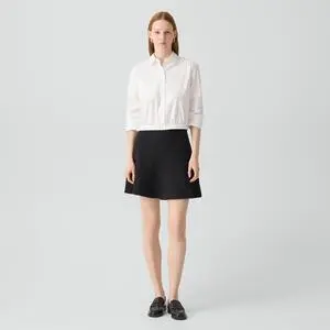 Black Tiered Mini Skirt