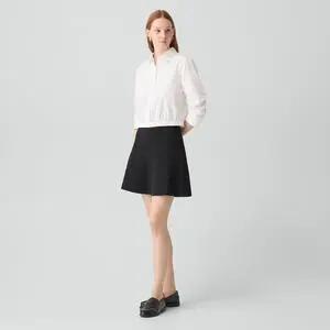 Theory Tiered Flare Mini Skirt