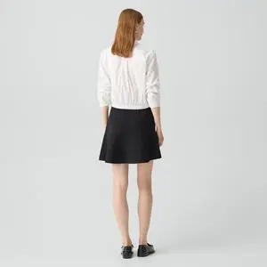 Theory Tiered Flare Mini Skirt