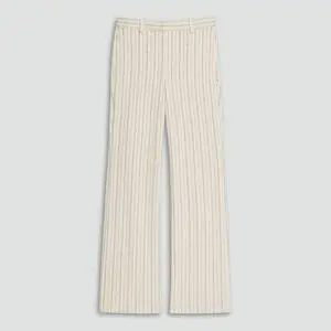 Theory Flared Pant In Striped Crepe Jersey