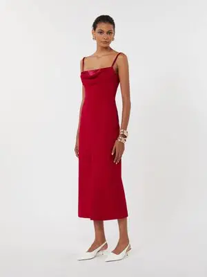 Max Mara Cady Midi Dress - Geranium