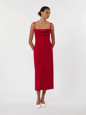 Max Mara Cady Midi Dress - Geranium