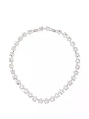 SWAROVSKI Flower Necklace - Silver