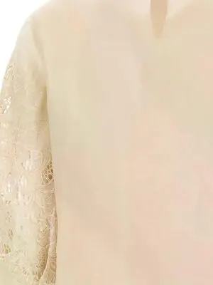 Max Mara Macramé Sleeve Blouse