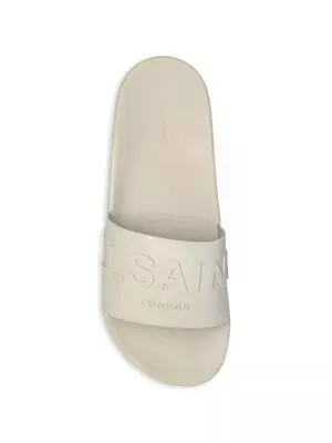 ALLSAINTS Logo-embossed Slip-on Slides - White