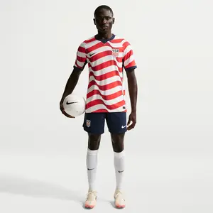 Nike Usmnt 2026 Match Home Aero-fit Soccer Authentic Shorts - Blue