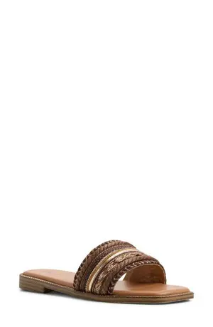 CALL IT SPRING BY ALDO Indiya Embellished Slide Sandal - Brown