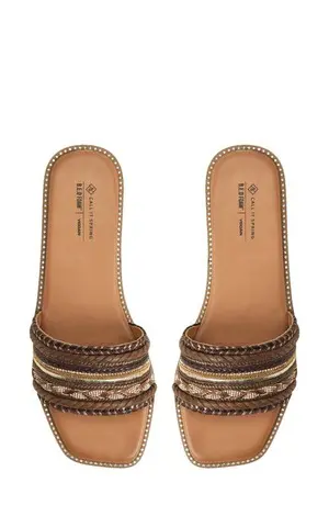 CALL IT SPRING BY ALDO Indiya Embellished Slide Sandal - Brown